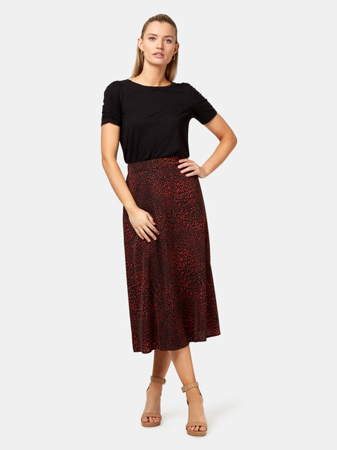 Lulu Printed Midi Skirt | Jeanswest