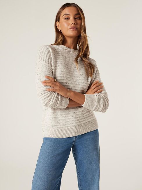 Buy Matilda Nep Ottoman Knit - Natural Marle Online | Jeanswest